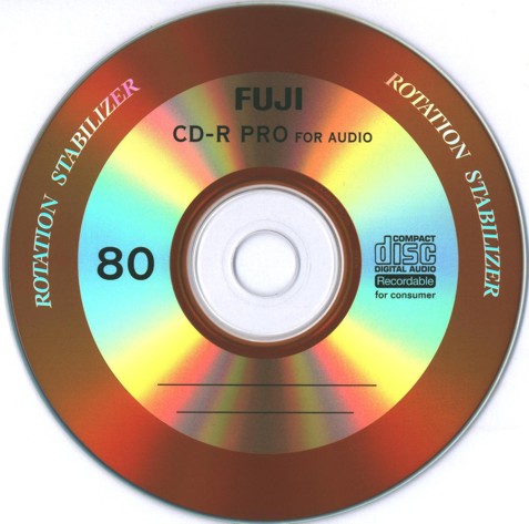 Płyty CD-R AUDIO 700MB 80min. FUJIFILM dedykowane sa dla kolekcjonerów ...